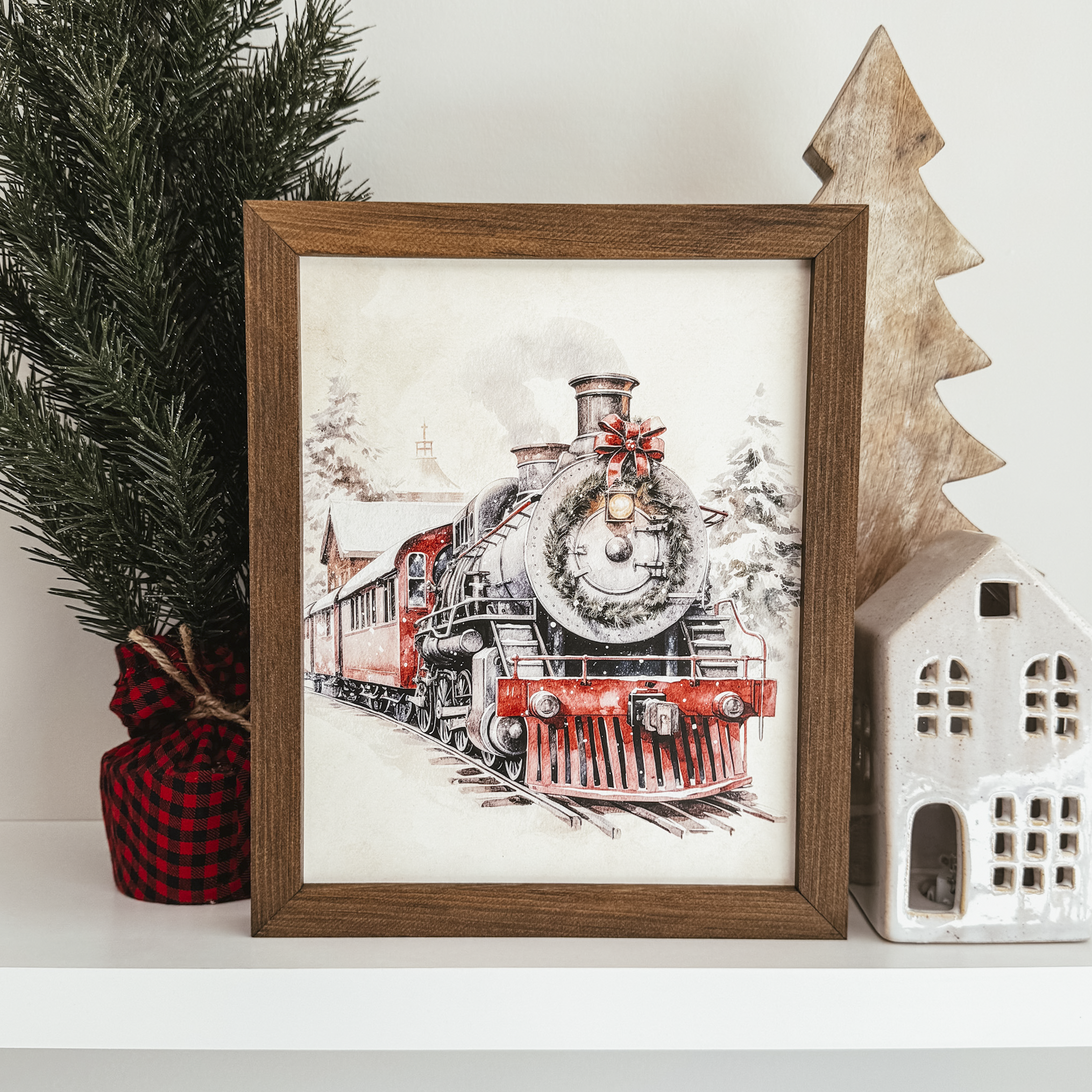 Christmas Train Vintage Inspired Holiday Sign – Knotty Design Co.
