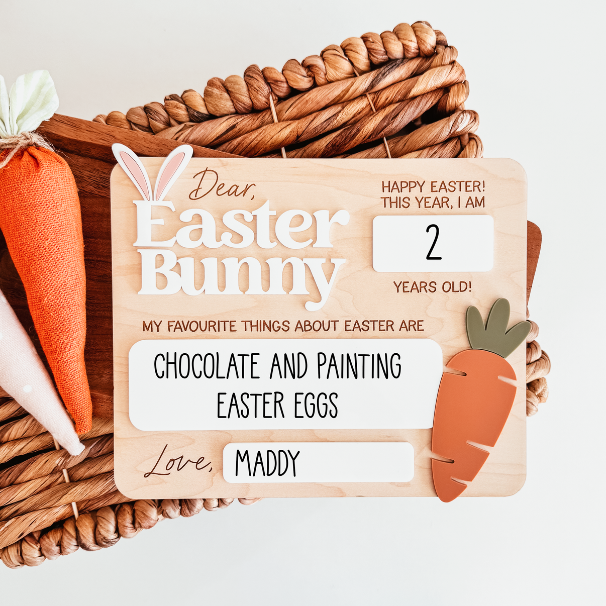Easter Bunny Message Sign – Knotty Design Co.