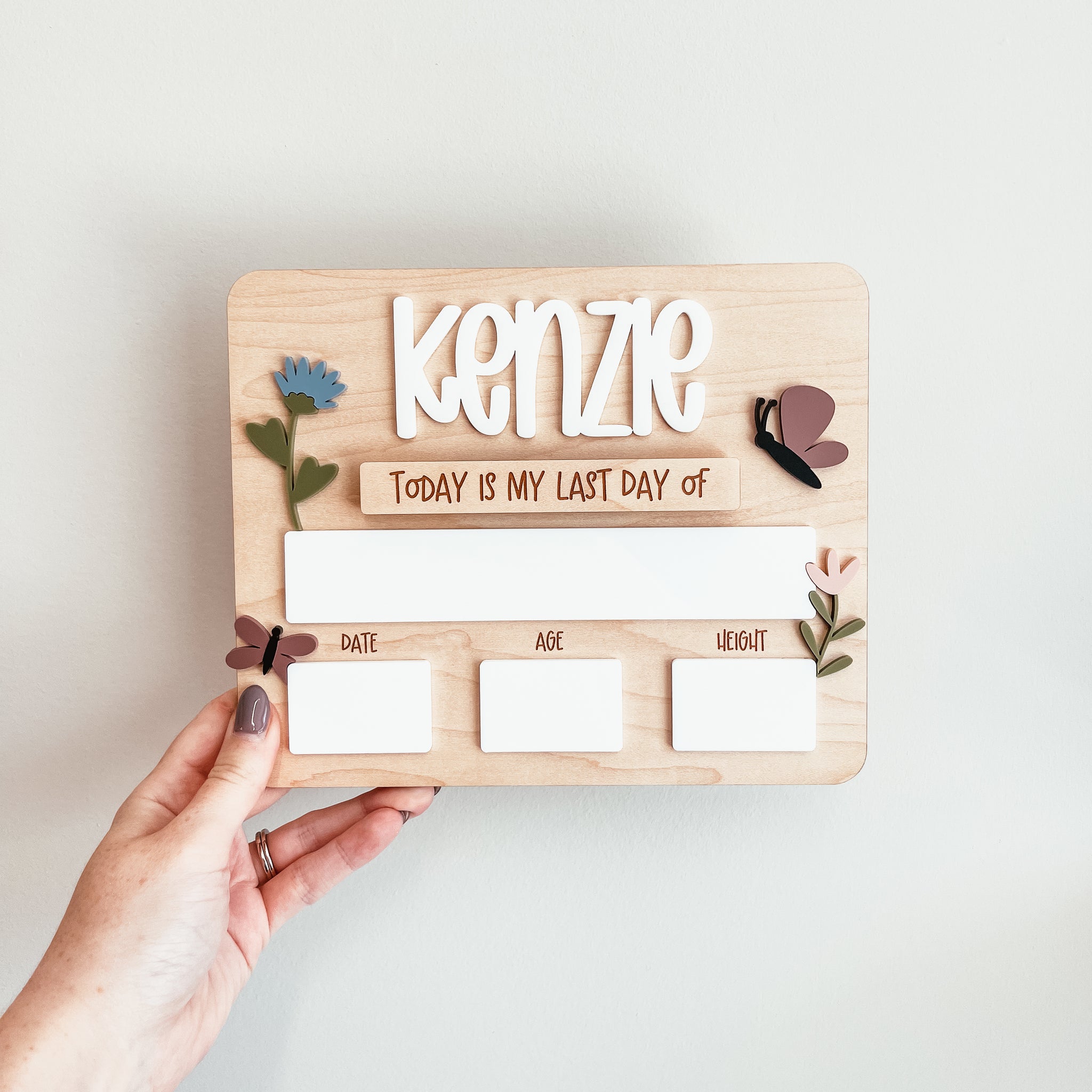 First And Last Day Of School Sign | Wildflowers – Knotty Design Co.