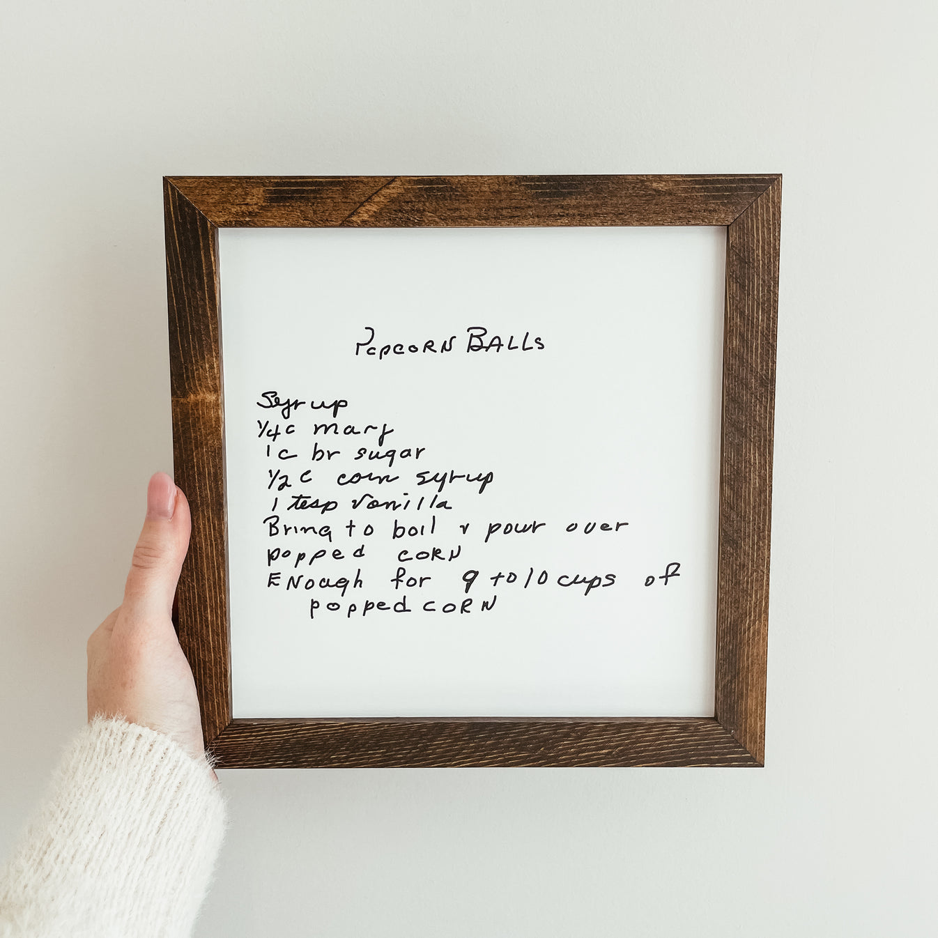 Handwritten Recipe Sign – Knotty Design Co.